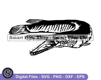 Alligator Gar Svg Fish Svg Fishing Svg Fishing Dxf Fishing - Etsy