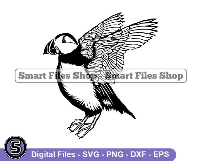 Puffin SVG Layered Puffin Cutting File - Etsy Canada