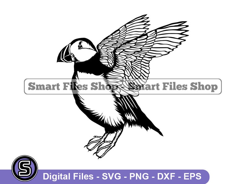 Puffin SVG, Animals Svg, Puffin Dxf, Puffin Png, Puffin Clipart, Puffin ...