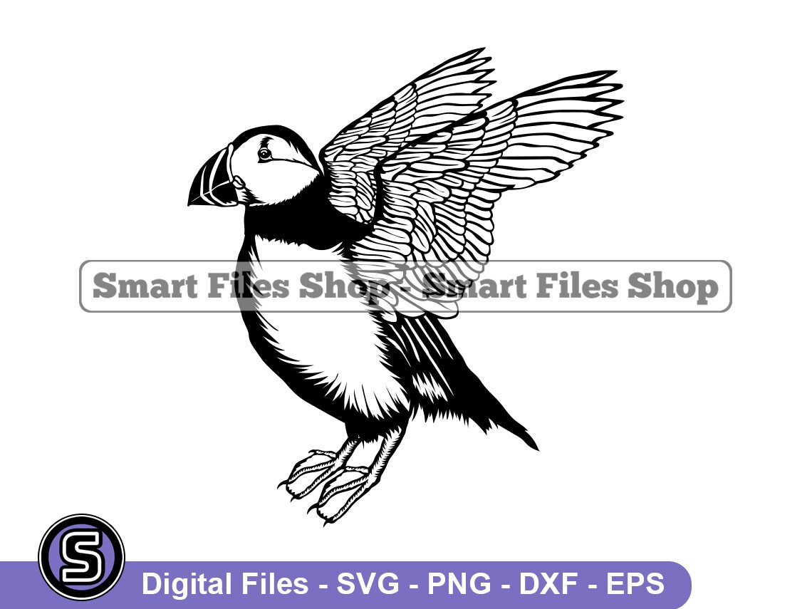 Puffin SVG, Animals Svg, Puffin Dxf, Puffin Png, Puffin Clipart, Puffin ...