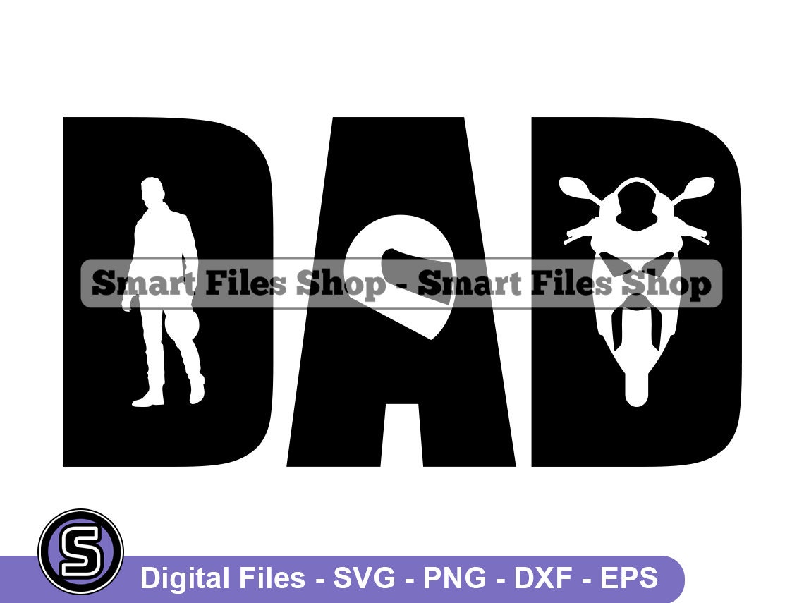 Motorcycle Dad SVG, Biker Dad, Dad Svg, Father Svg, Father's Day Svg ...