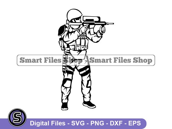 Marine Shooting Svg Soldier Svg Marines Svg Marine Dxf - Etsy