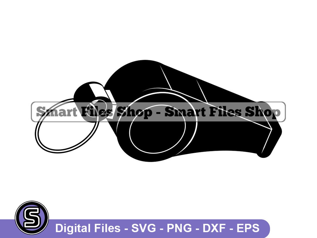 Sports Whistle #2 Svg, Whistle Svg, Coach Svg, Whistle Dxf, Whistle Png ...