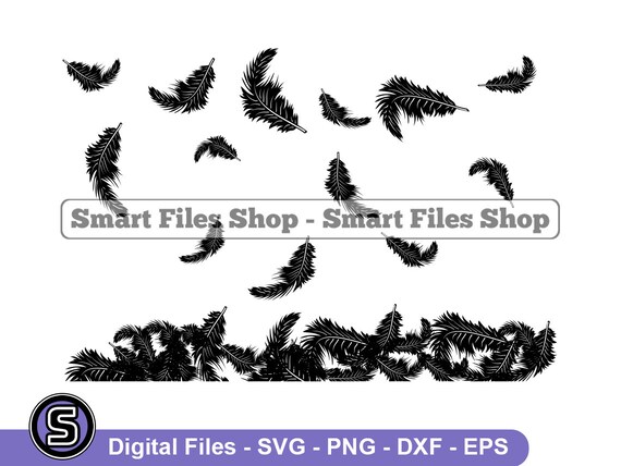 Feathers SVG Feathers Design Svg Feathers Dxf Feathers Png - Etsy