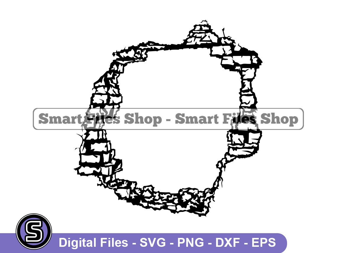 Hole in Brick Wall Svg Brick Wall Svg Wall Svg Hole in A - Etsy