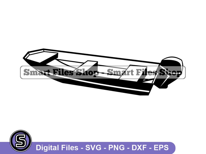 Jon Boat Svg Motor Boat Svg Boat Svg Jon Boat Dxf Jon Boat - Etsy Ireland