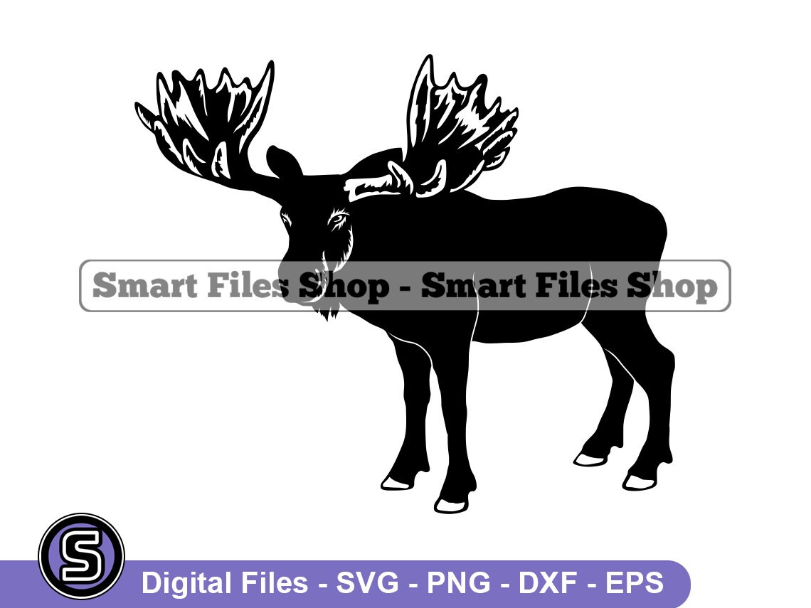 Moose 3 Svg Moose Svg Forest Animals Svg Moose Hunting | Etsy
