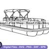Pontoon Boat SVG Bundle: Clipart, Vector Graphics (digital Download ...