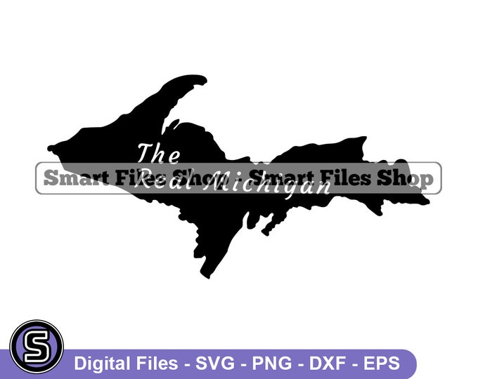 Michigan Upper Peninsula Map SVG, Michigan Map SVG, Michigan Upper Svg ...