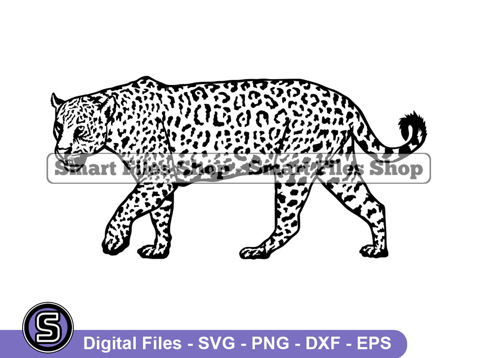 Jaguar #6 Svg, Jaguar Svg, Jungle Creatures Svg, Jaguar Dxf, Jaguar Png ...