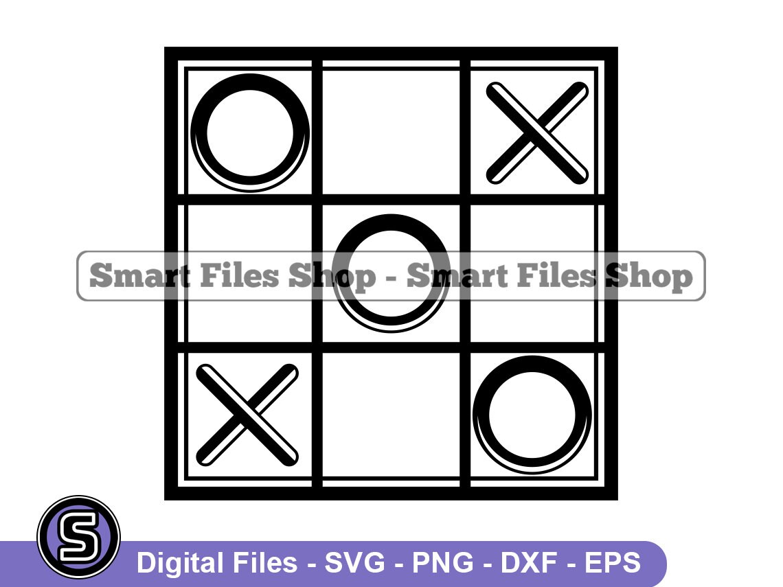 Tic-tac-toe Svg Tic Tac Toe Svg Game Svg Tic Tac Toe Dxf - Etsy