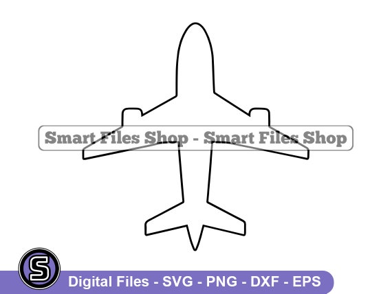 Airplane Icon Outline Svg Airplane Svg Jumbo Jet Svg - Etsy Israel