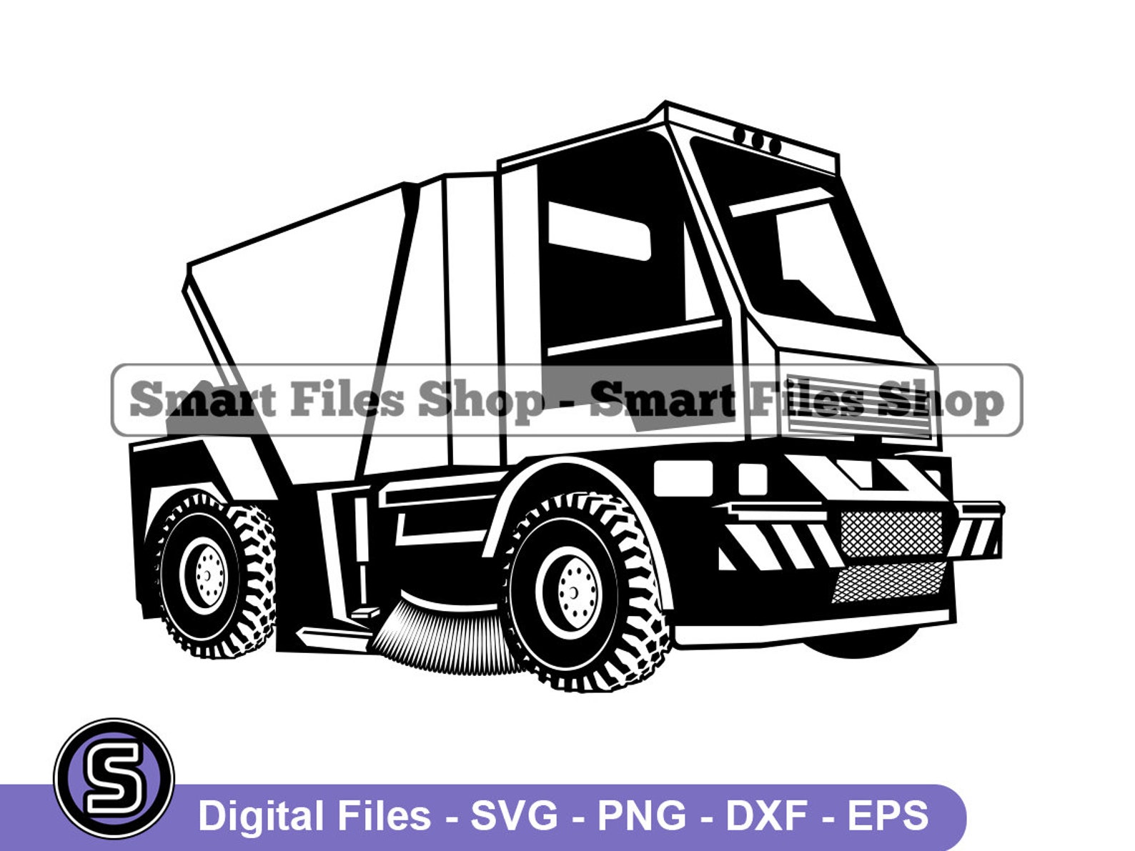 Street Sweeper Vehicle Svg Street Cleaning Svg Sanitation - Etsy