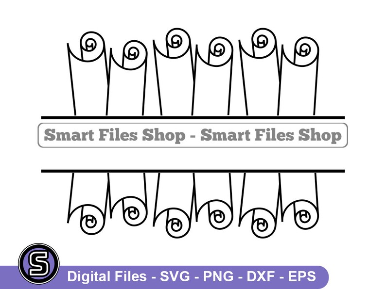 Plans Split Monogram Logo Svg Architect Svg Scroll Svg - Etsy