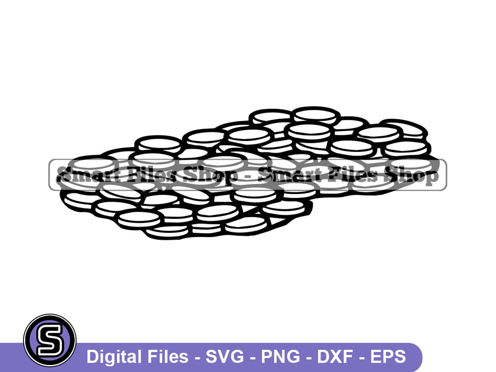 Pile of Coins Svg Treasure Svg Money Svg Gold Coins Svg - Etsy