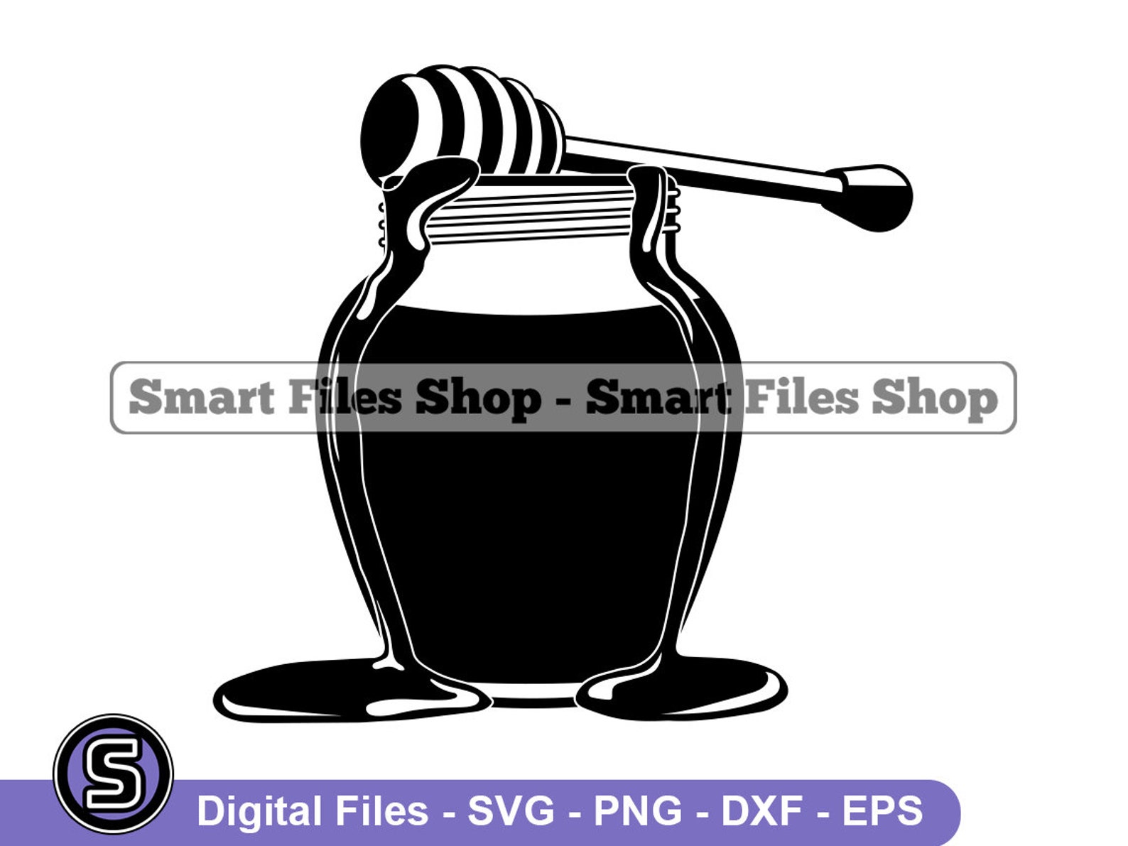 Honey Svg, Honey Pot Svg, Honey Dipper Svg, Honey Dxf, Honey Png, Honey ...