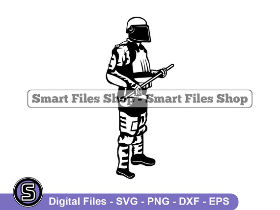 Riot Police Clipart Black