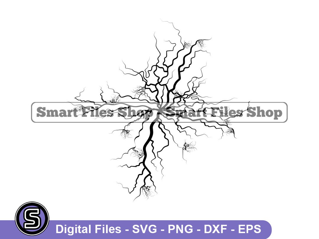 Lightning #2 Svg, Lightning Svg, Electricity Svg, Lightning Dxf ...