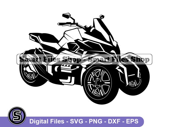 Three Wheel Motorcycle 5 Svg Motorcycle Svg Motorbike Svg - Etsy
