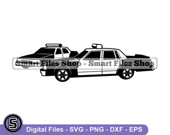Police Car Monogram Cutting Files Svg Png Jpg Eps Dxf - Etsy