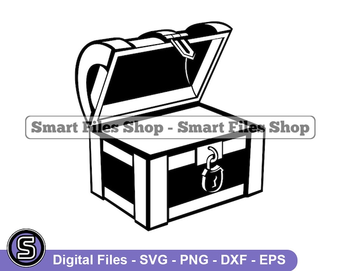 Treasure Chest. 4 Svg. Svg Png Eps Dxf Cut Files. - Etsy Canada