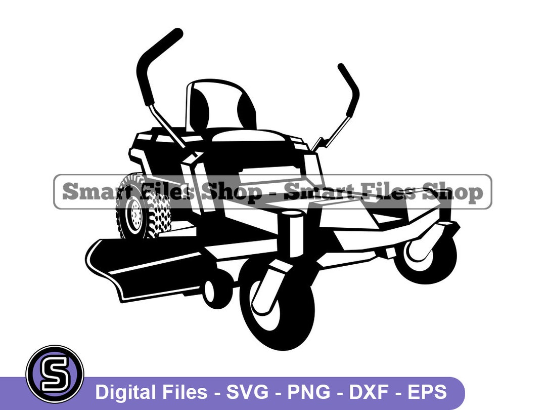 Zero Turn Mower #2 Svg, Lawn Mower Svg, Landscaping Svg, Lawn Mower Dxf ...