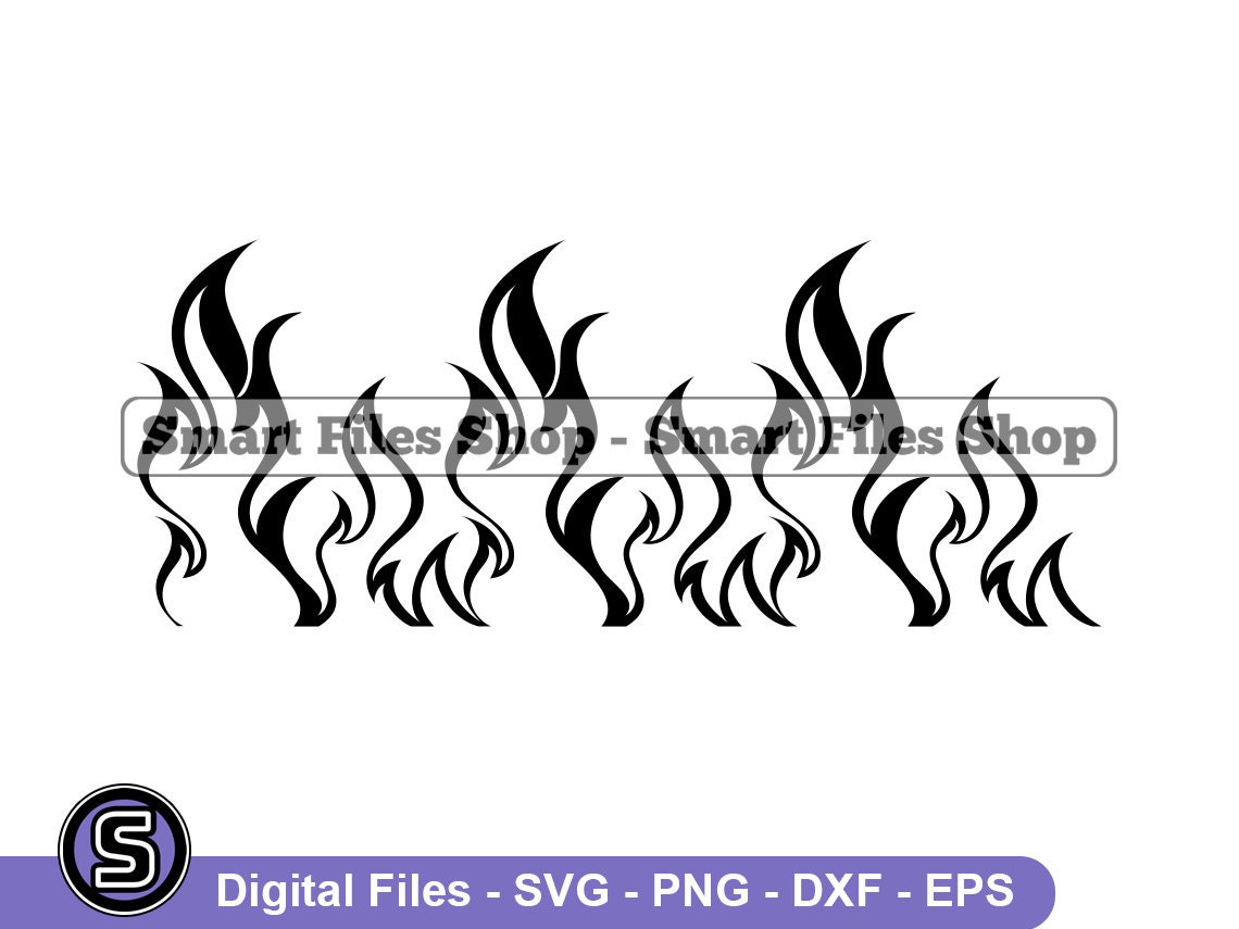 Flames 3 Svg Flame Svg Fire Svg Flames Svg Flame Dxf | Etsy