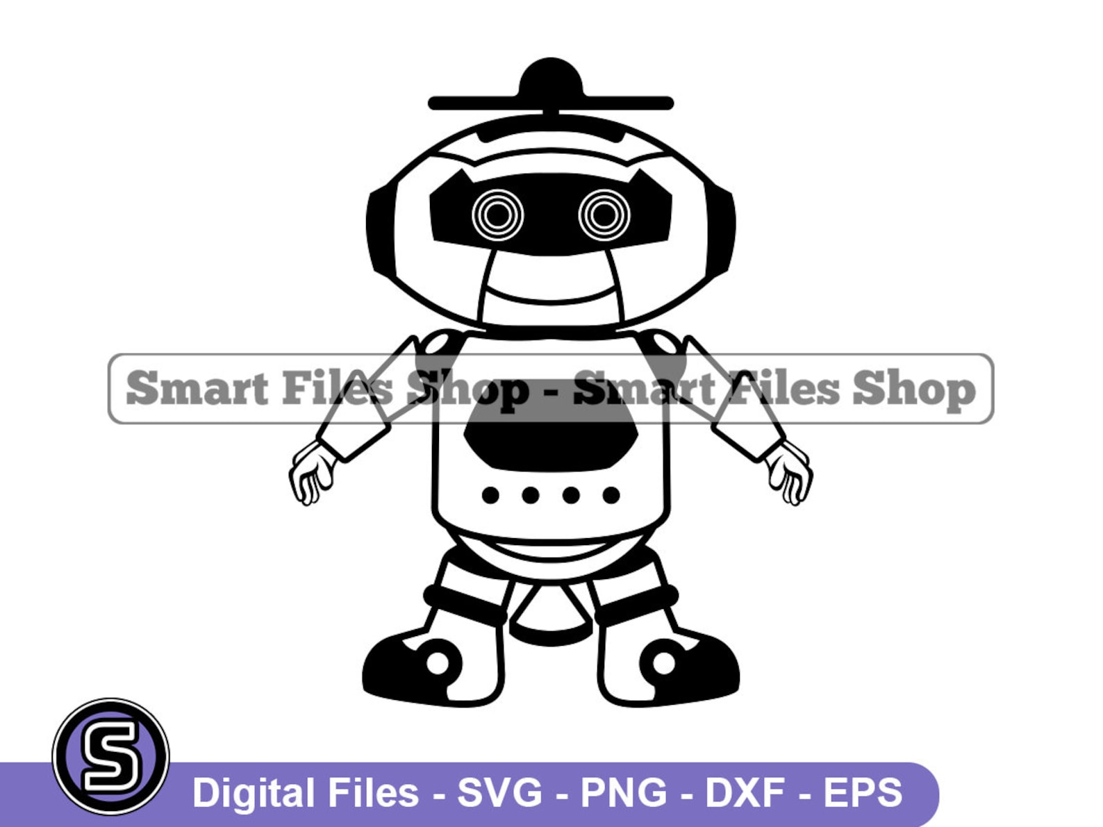 Robot 3 SVG Robot SVG Robotics Svg Robot Dxf Robot Png - Etsy