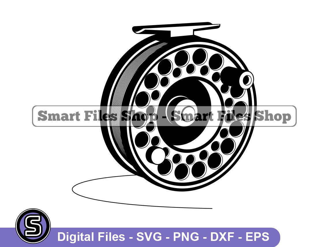 Fishing Reel Svg, Fishing Rod Svg, Fishing Svg, Fisherman Svg, Fishing ...
