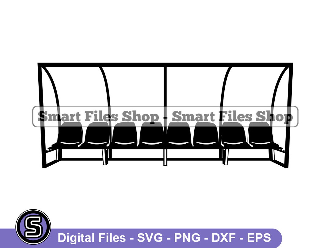 Soccer Player Bench Svg, Soccer Bleachers Svg, Soccer Svg, Soccer ...