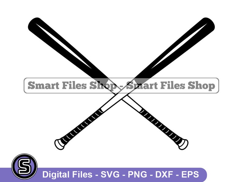 Baseball Bat Logo Svg Baseball Bat Svg Baseball Dxf | Etsy