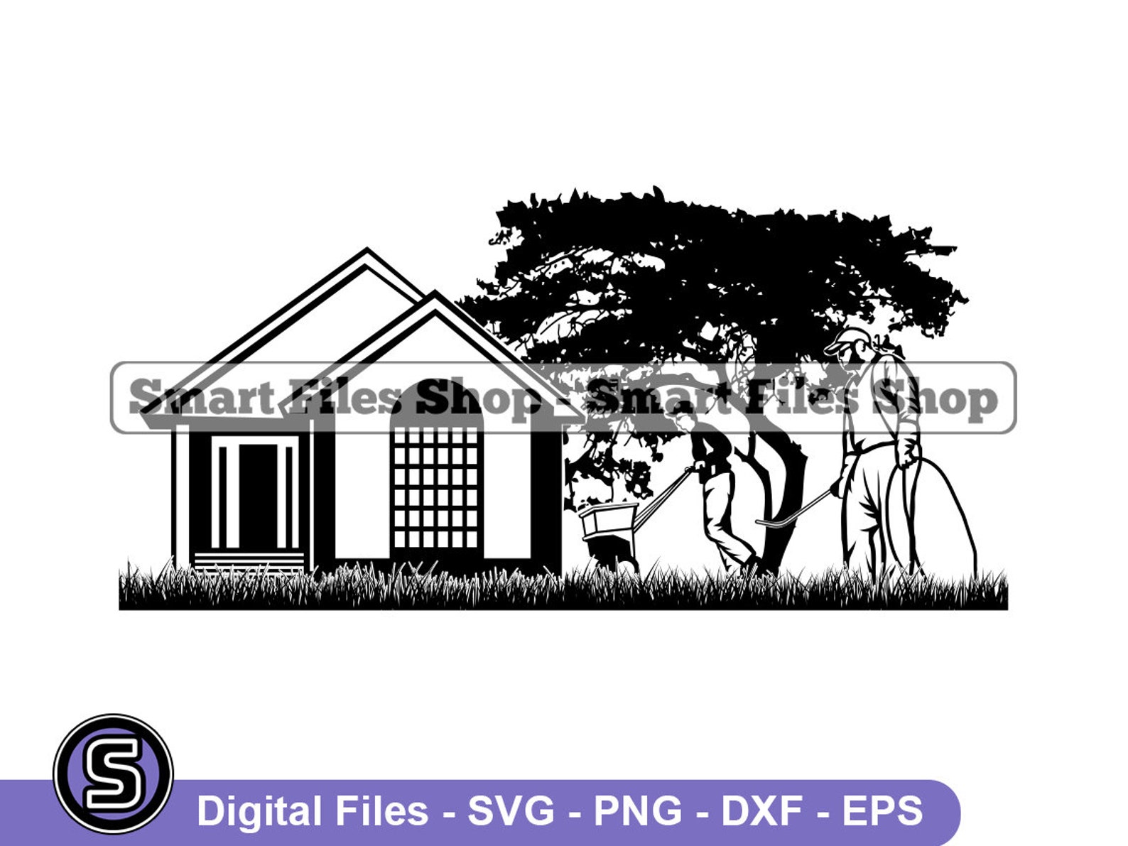 Landscaping 2 Svg Landscaping Svg Landscaper SVG | Etsy