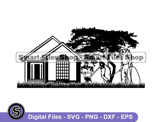 Landscaping 2 Svg Landscaping Svg Landscaper SVG | Etsy