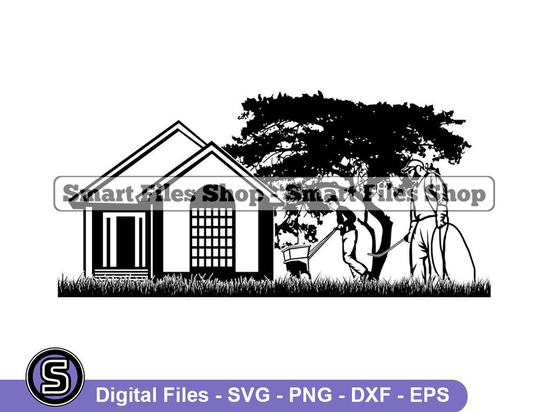 Landscaping 2 Svg Landscaping Svg Landscaper SVG | Etsy