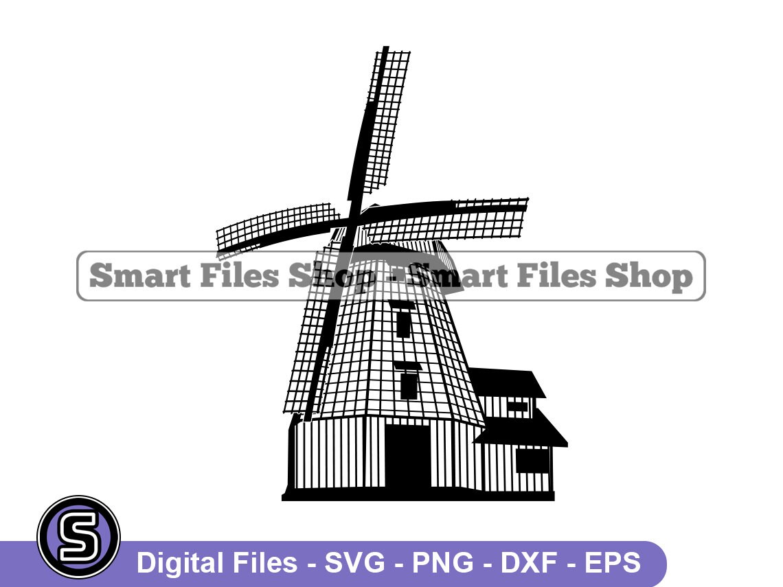 Windmill 2 Svg Windmill Svg Windmill Dxf Windmill Png - Etsy