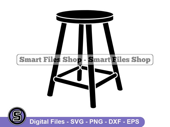 Wooden Stool Svg Stool Svg Chair Svg Stool Dxf Stool Png | Etsy