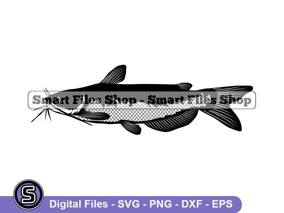 Channel Catfish Svg Fish Svg Fishing Svg Fishing Dxf | Etsy