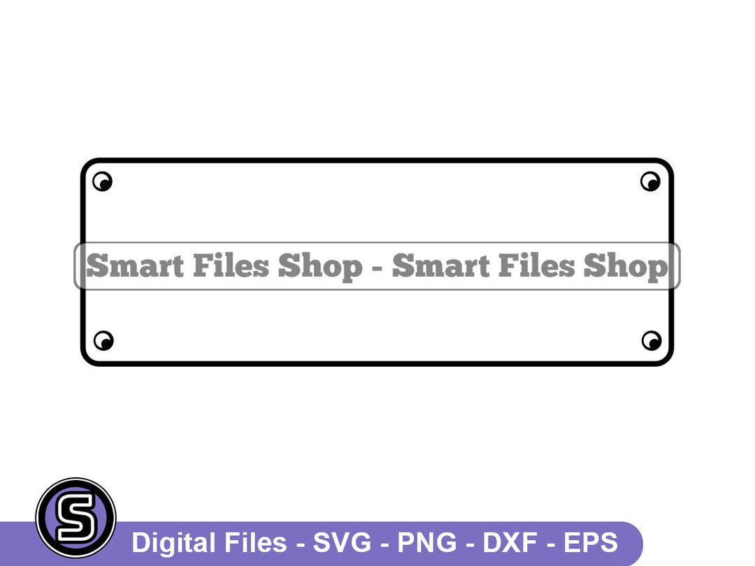 Metal Plate SVG, Metal Plank Svg, Metal Banner Svg, Metal Plate Dxf ...
