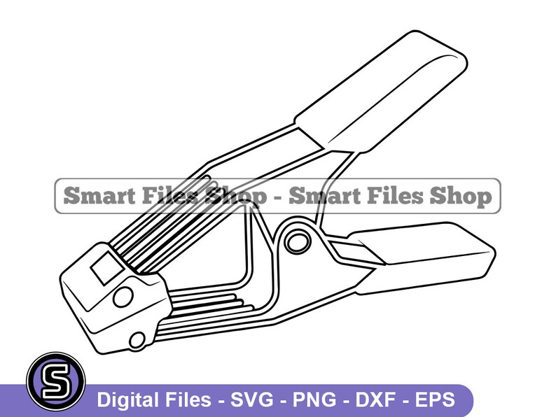 Spring Clamp Outline SVG Tools Svg Carpenting Svg Mechanic - Etsy