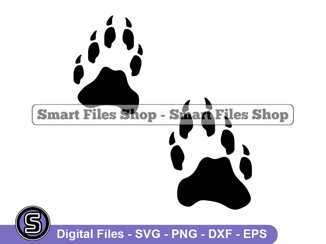 Badger Footprint SVG, Badger Svg, Footprint Svg, Footprint Dxf ...