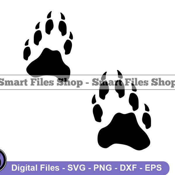 Dachs fußabdruck svg - Etsy Österreich