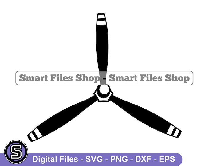 Propeller 2 Svg, Aircraft Svg, Airplane Svg, Propeller Png, Propeller ...