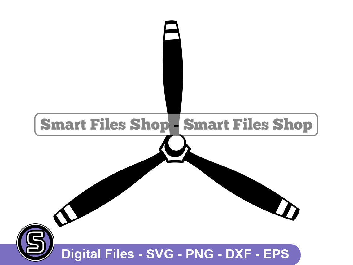 Propeller 2 Svg Propeller Svg Aircraft Svg Airplane Svg - Etsy