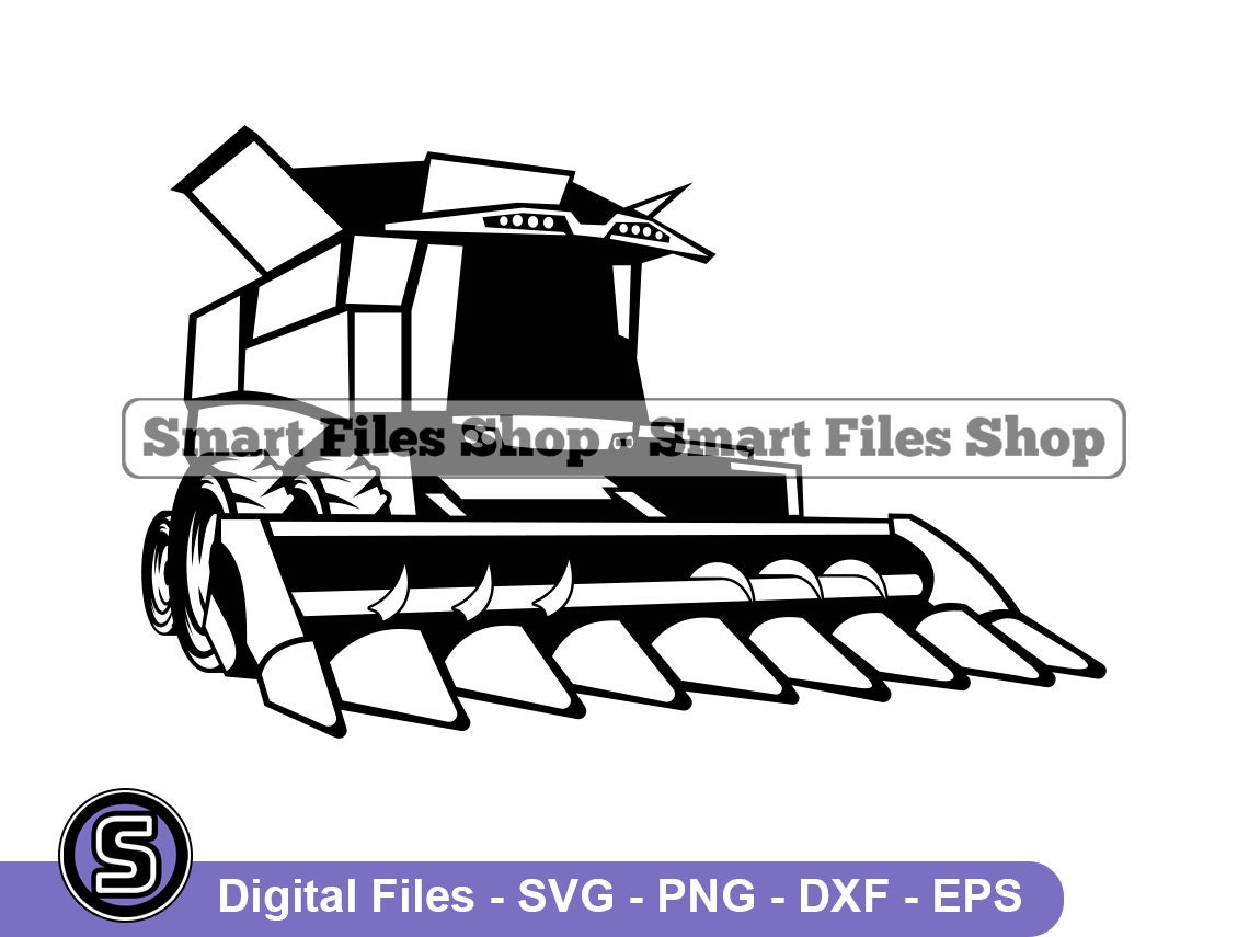 Corn Head 2 Svg Combine Harvester Svg Farming Svg Corn | Etsy