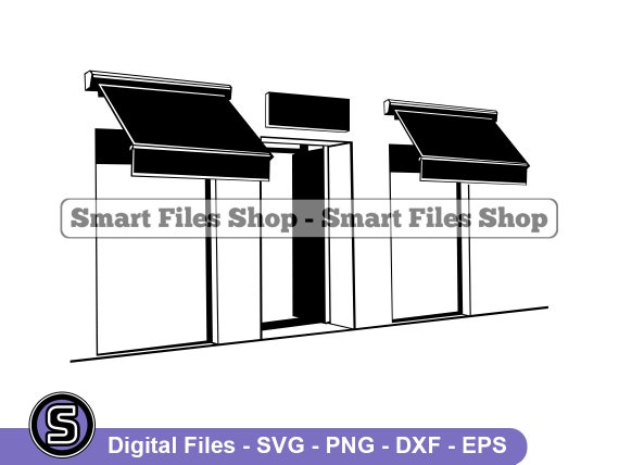 Store Front Svg Shop Svg Store Svg Store Front Dxf Store | Etsy