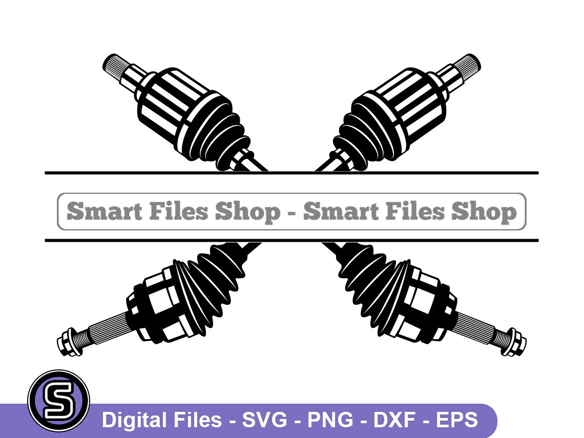 Drive Shaft Split Monogram SVG Mechanic Svg Mechanic Logo - Etsy
