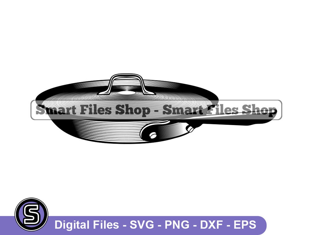 Edelstahl Skillet 2 Svg, Skillet Svg, Cooking Frying Pan Svg, Skillet ...