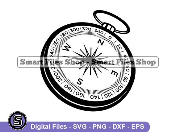 Compass Svg Navigation Svg Compass Dxf Compass Png Compass - Etsy