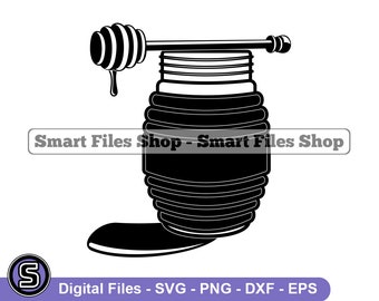 Honey Dipper Dxf - Etsy