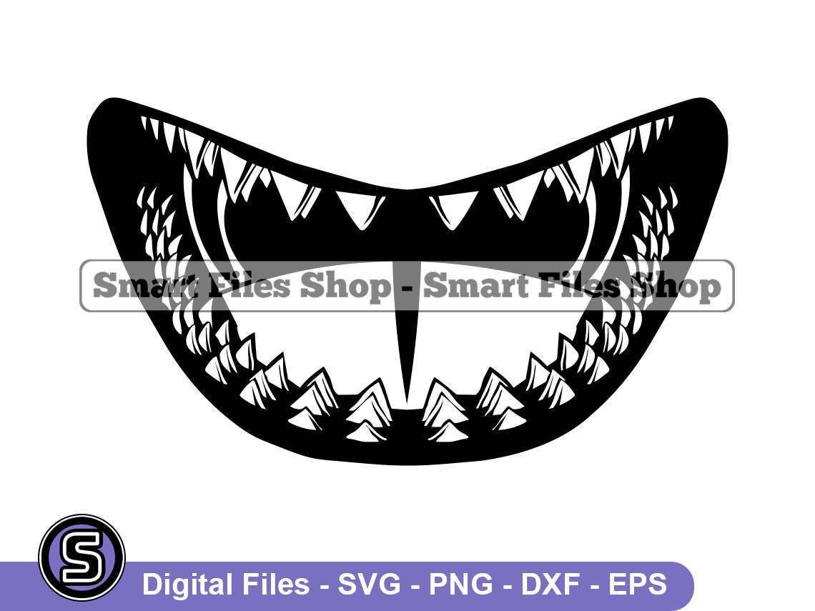 Shark Teeth Outline